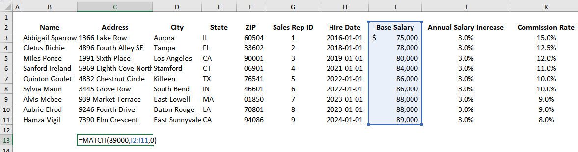Index Match Function Excel: Full Tutorial and Examples