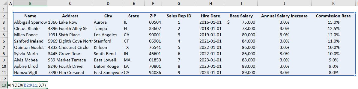 Index Match Function Excel: Full Tutorial and Examples