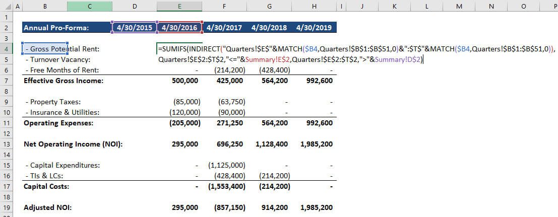 Excel Tutorial Using INDIRECT, MATCH, and SUMIFS