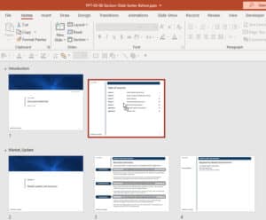 PowerPoint Sections: Full Tutorial, Guide, and Samples