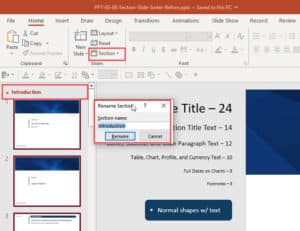 PowerPoint Sections: Full Tutorial, Guide, and Samples
