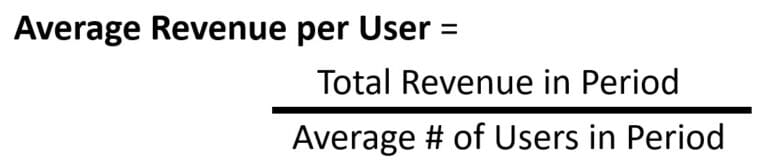 Average Revenue per User (ARPU): Definition & Calculations