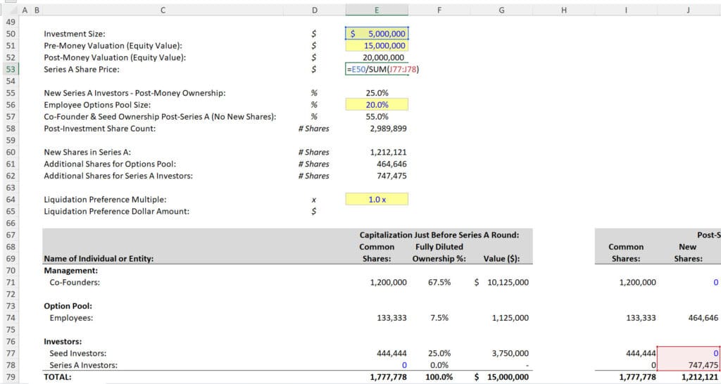 Capitalization Table: Full Tutorial + Excel Example