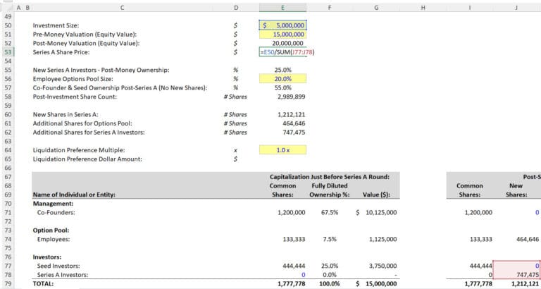 Capitalization Table: Full Tutorial + Excel Example
